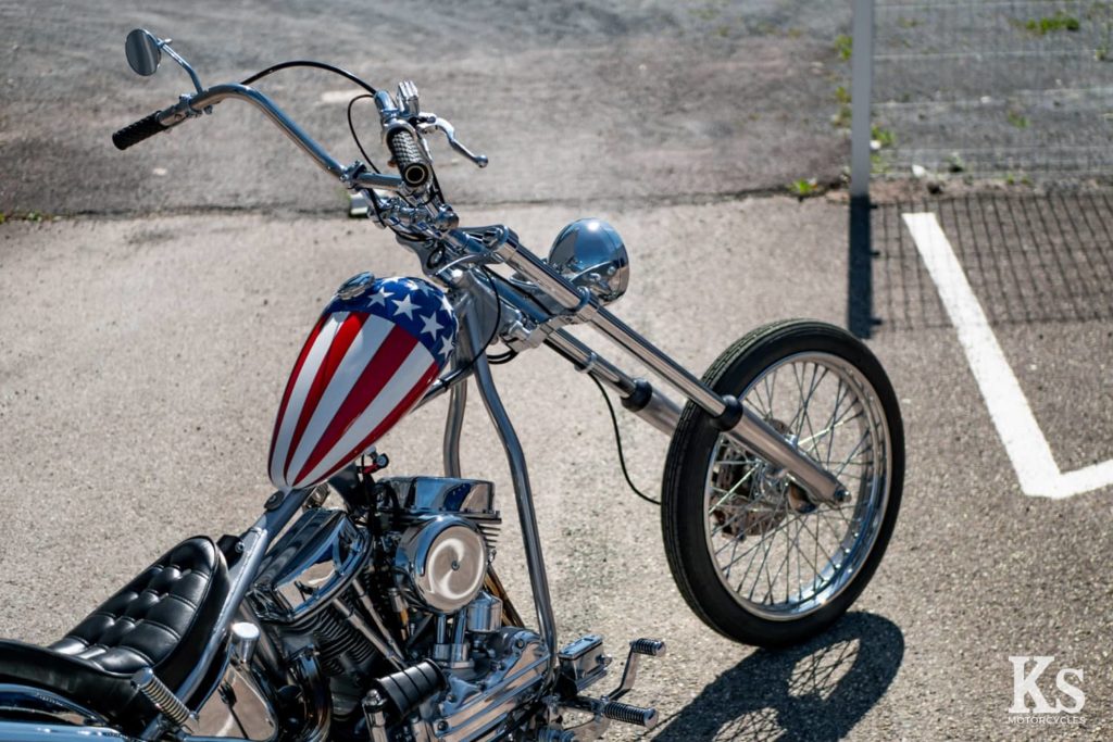 Easy Rider : la Harley-Davidson Panhead Captain America de Bruno